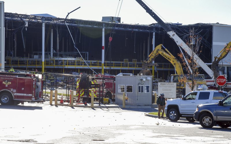 Amazon warehouse wall collapses in storm, leaves 2 workers dead